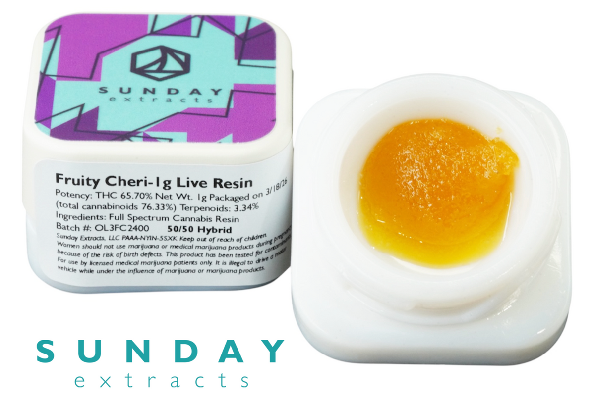 Fruity Cheri 1g Live Resin Concentrate – Sunday Extracts