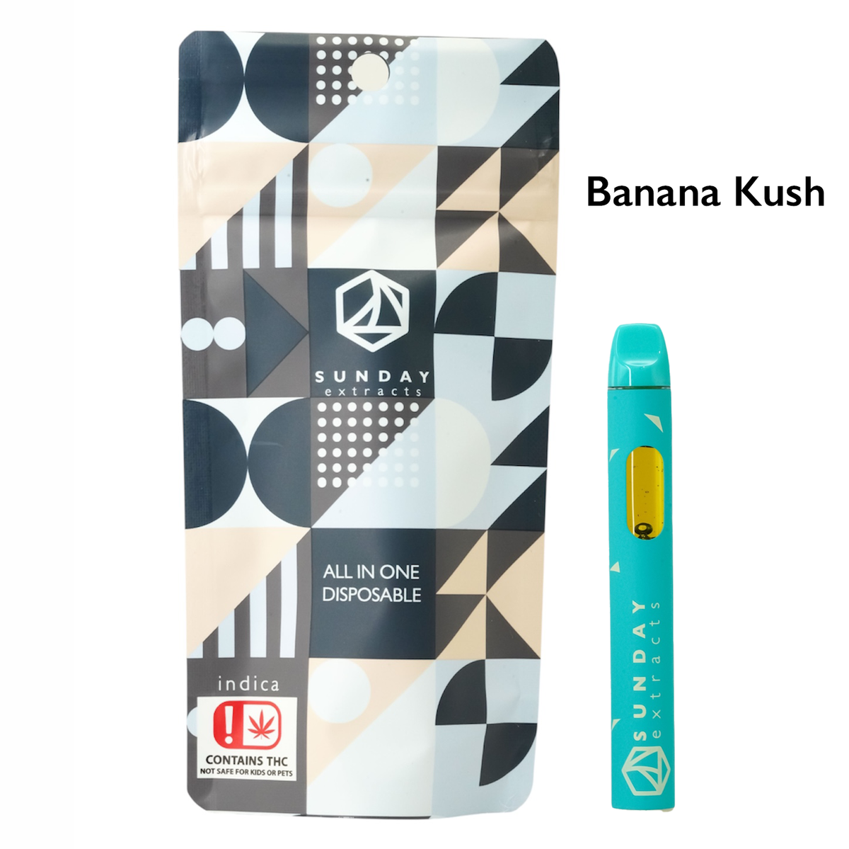Banana Kush 2g All-In-One-Live Resin – Sunday Extracts